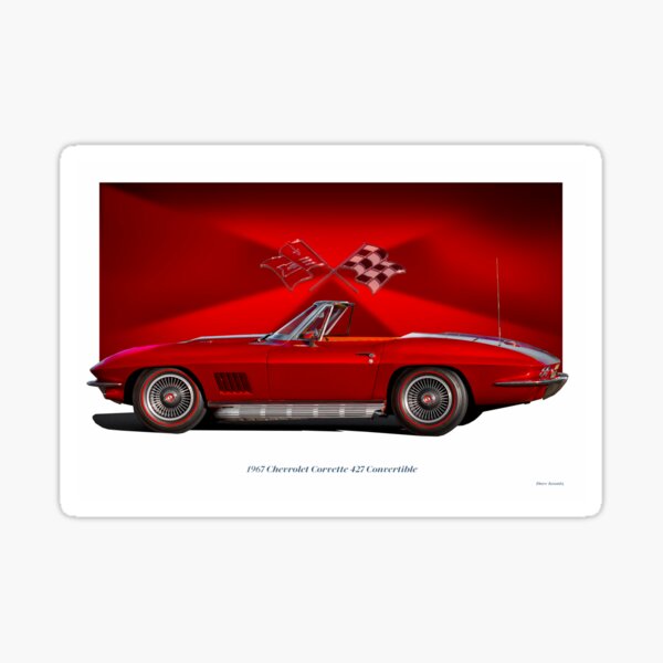 "1967 Chevrolet Corvette 427 Convertible" Sticker for Sale by ...