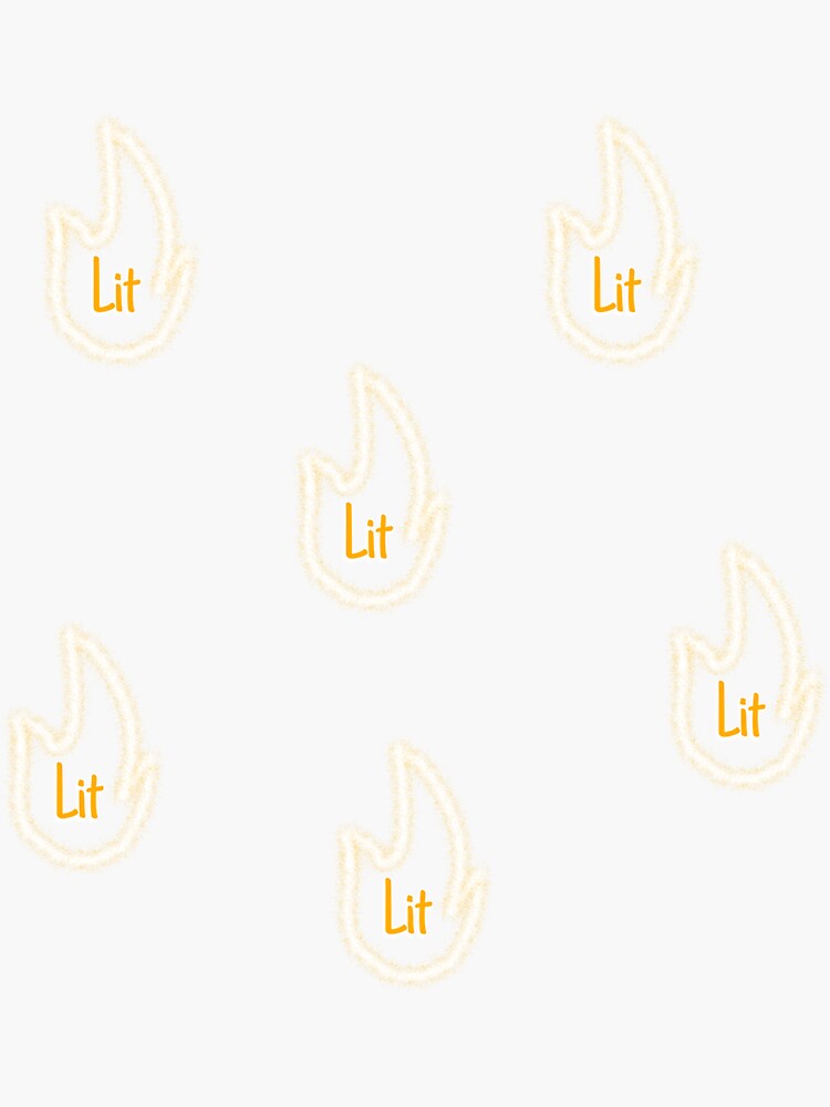 "Lit flame sticker pack" Sticker for Sale by ShadowstarArt | Redbubble