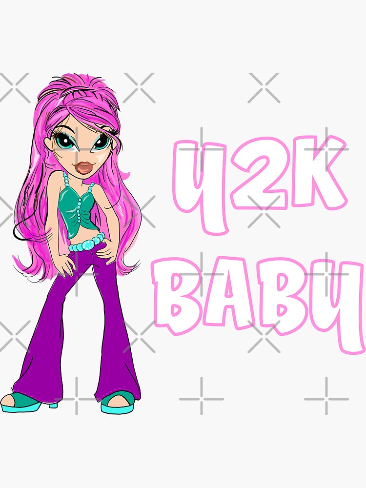 Pegatina «Y2K BABY vaporwave Y2K camiseta para bebé estética bratz» de ...