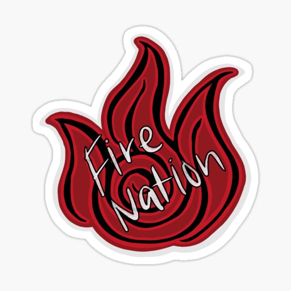Fire Nation Logo Stickers | Redbubble