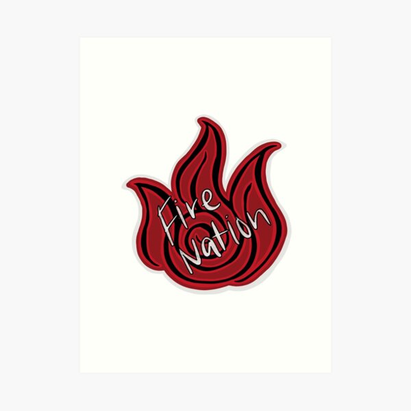"Fire Nation Logo" Art Print for Sale by willawalberg | Redbubble