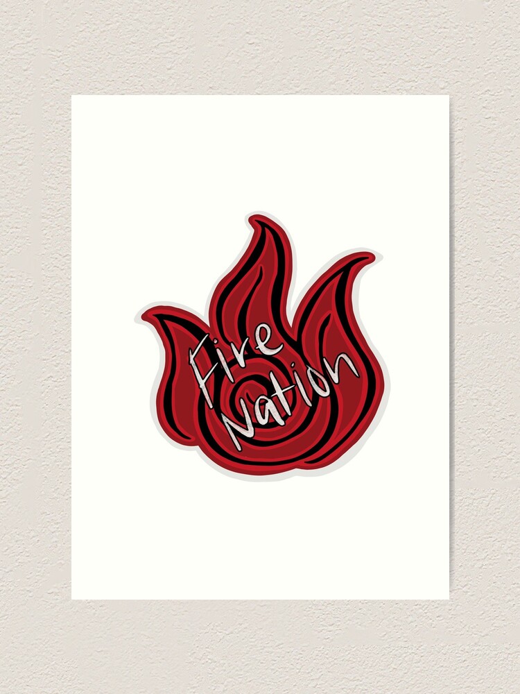 "Fire Nation Logo" Art Print for Sale by willawalberg | Redbubble