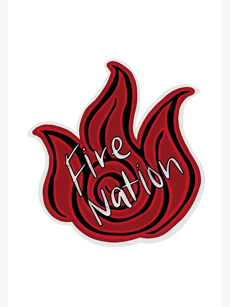 "Fire Nation Logo" Art Print for Sale by willawalberg | Redbubble