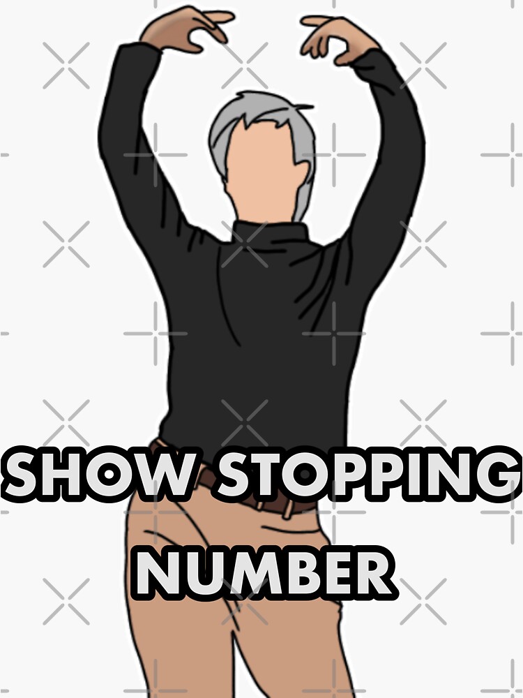"Show Stopping Number" Sticker for Sale by Burrito-Girl | Redbubble