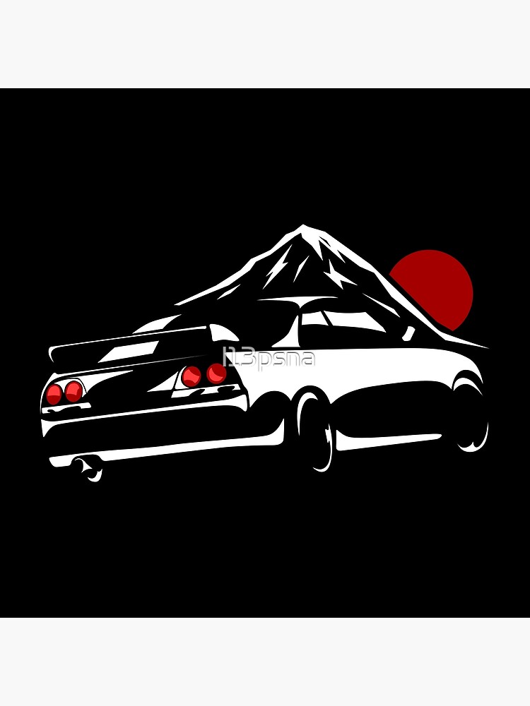 "JDM Touge R33 Design" Poster by l13psna | Redbubble
