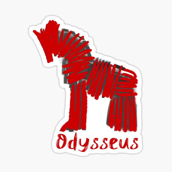 "Trojan horse" Sticker for Sale by Grapdega | Redbubble