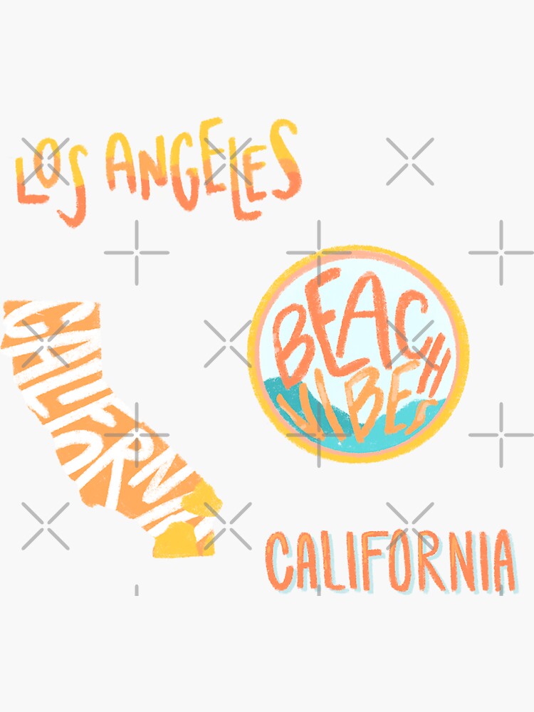 "california beach vibes pack" Sticker for Sale by stse3 | Redbubble