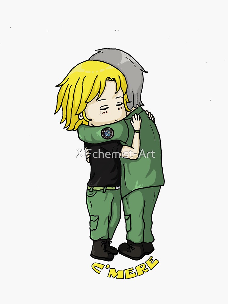 "Chibi Sam/Jack - Heroes" Sticker by XFchemist-Art | Redbubble