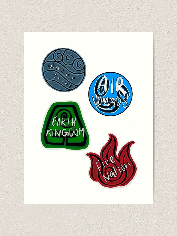 "Four Nation Logos Avatar" Art Print for Sale by willawalberg | Redbubble