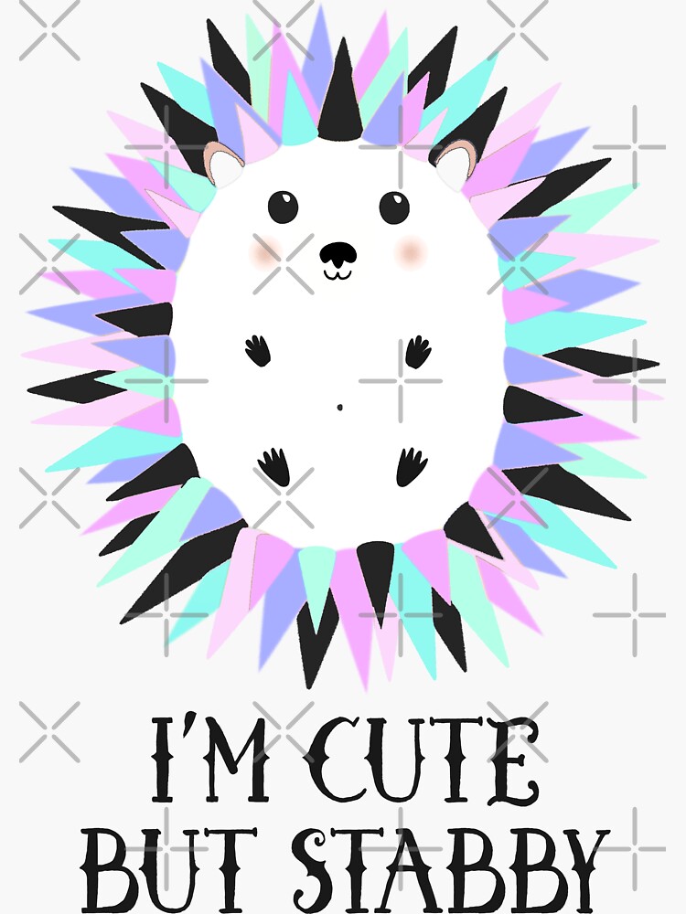 "Kawaii Cute But Stabby" Sticker for Sale by ALittlePunkInIt | Redbubble