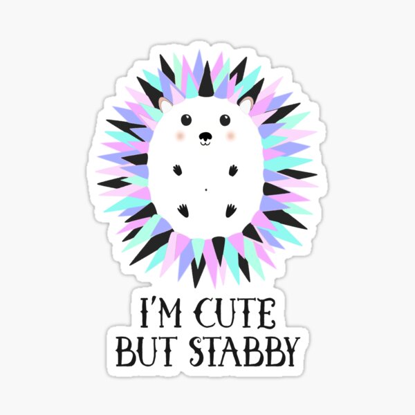 "Kawaii Cute But Stabby" Sticker for Sale by ALittlePunkInIt | Redbubble