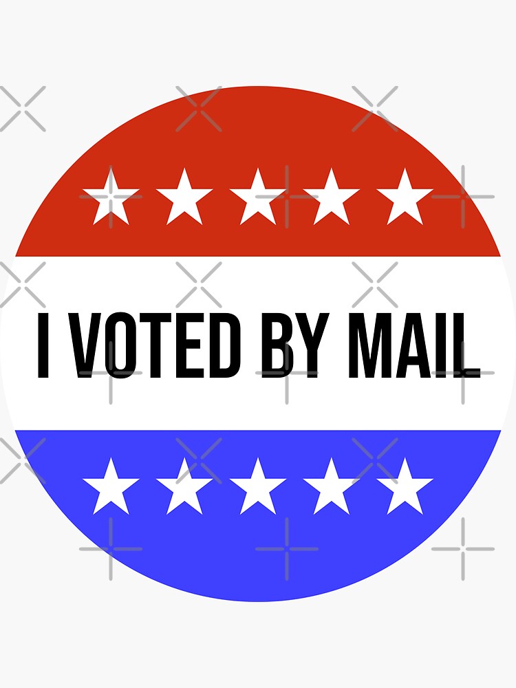 "I voted by Mail" Sticker for Sale by skr0201 | Redbubble