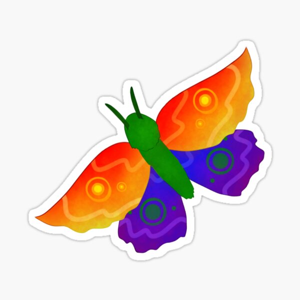 "Pride Moth - Rainbow Flag" Sticker for Sale by Chasgod-art | Redbubble
