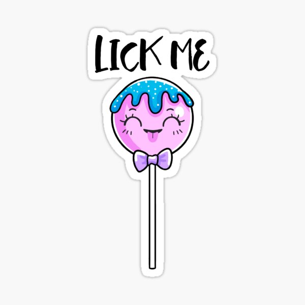 "Lick Me Cyberpunk" Sticker by ALittlePunkInIt | Redbubble