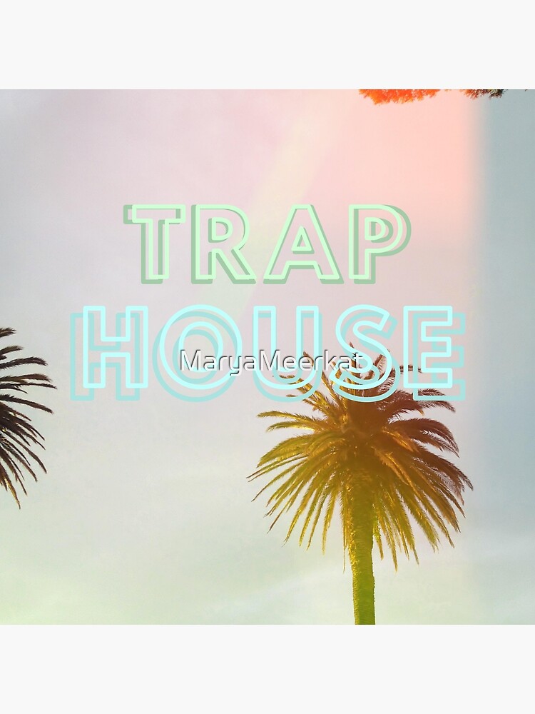 "Trap House Palm Tree" Poster for Sale by MaryaMeerkat | Redbubble