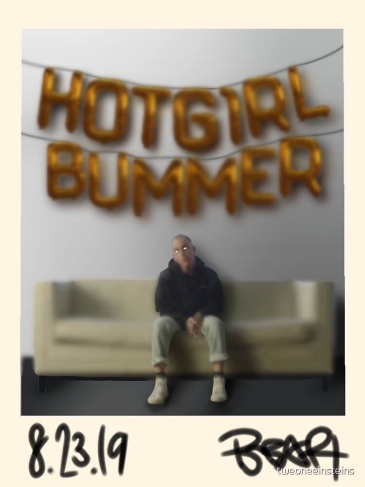 "hot girl bummer - polaroid at a party with no white space" Sticker by ...
