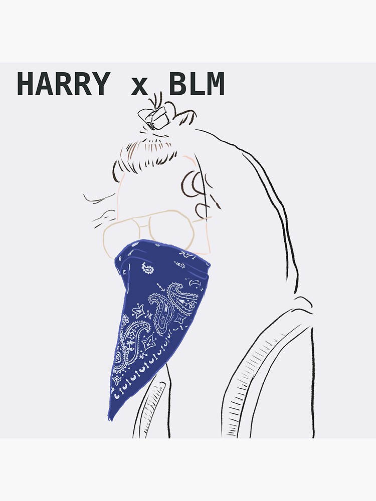 "HARRY x BLM" Sticker for Sale by wegotthegoods | Redbubble