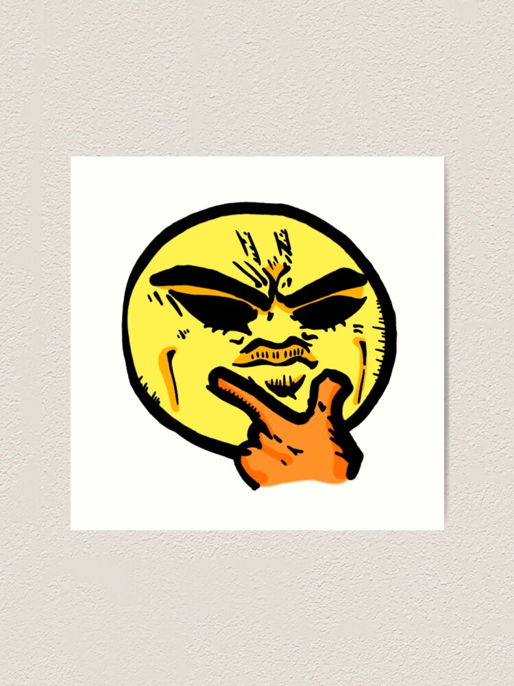 "Masculine "Hmm" Face" Art Print for Sale by gonebananas | Redbubble