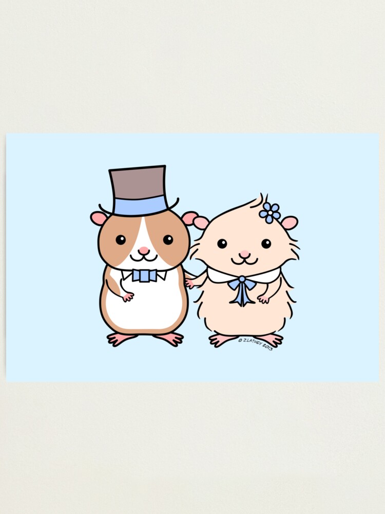 "Hamster Wedding Couple" Photographic Print by zoel | Redbubble