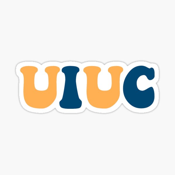 "UIUC sticker" Sticker for Sale by panmacncheese | Redbubble