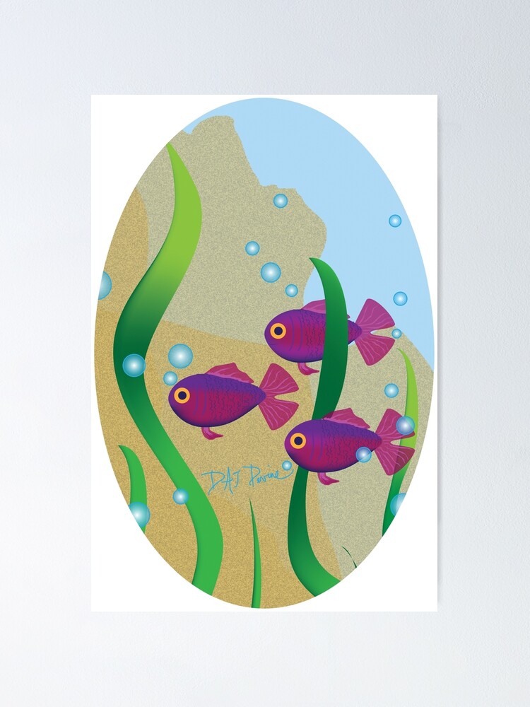 "Colorful Deep Sea Fish" Poster by Devine-Studios | Redbubble