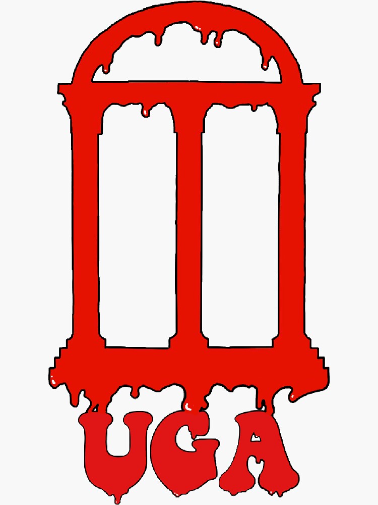 "UGA Arch" Sticker for Sale by lynseyowen0 | Redbubble
