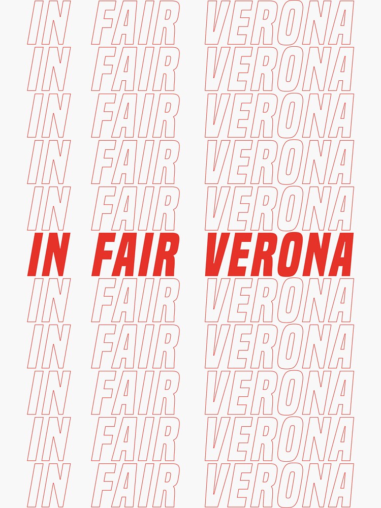 "In Fair Verona Repeater " Sticker for Sale by Dr-Faustus | Redbubble