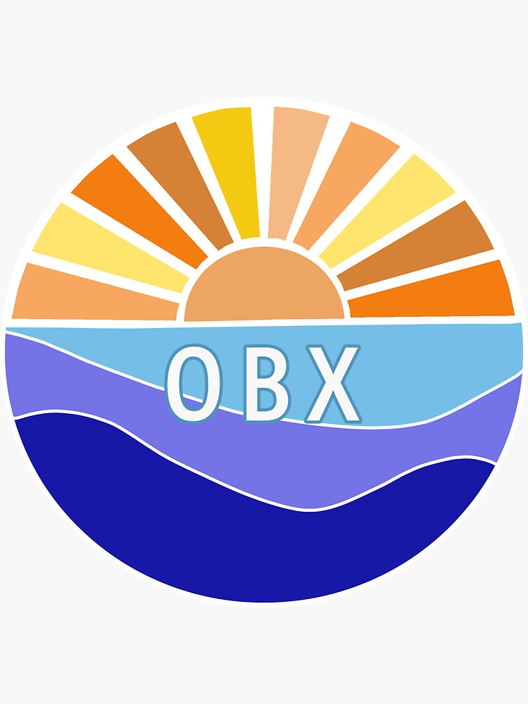 "OBX" Sticker for Sale by jormarbs | Redbubble
