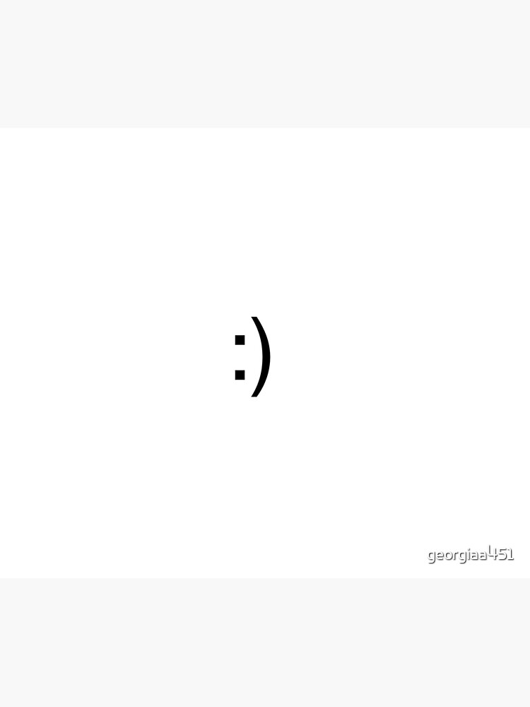 "smiley face text emoticon" Art Print for Sale by georgiaa451 | Redbubble