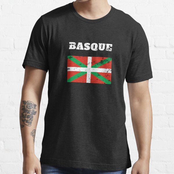 "basque vasco flag euskera roots Retro Vintage" T-shirt for Sale by ...