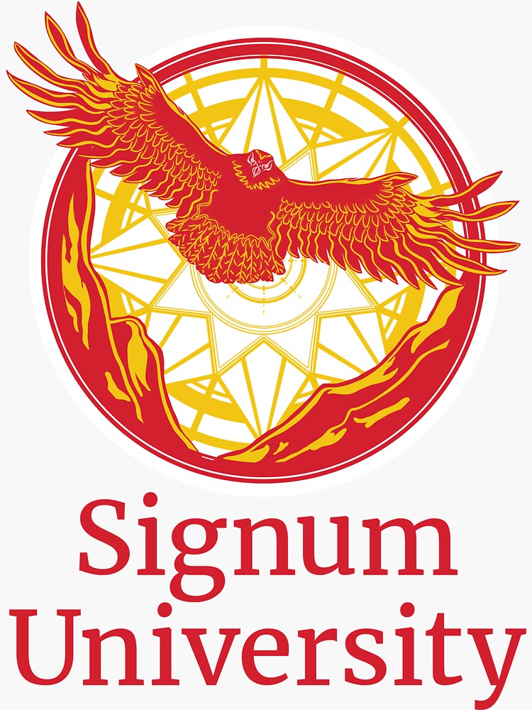 "Signum University Logo" Sticker for Sale by SignumStore | Redbubble
