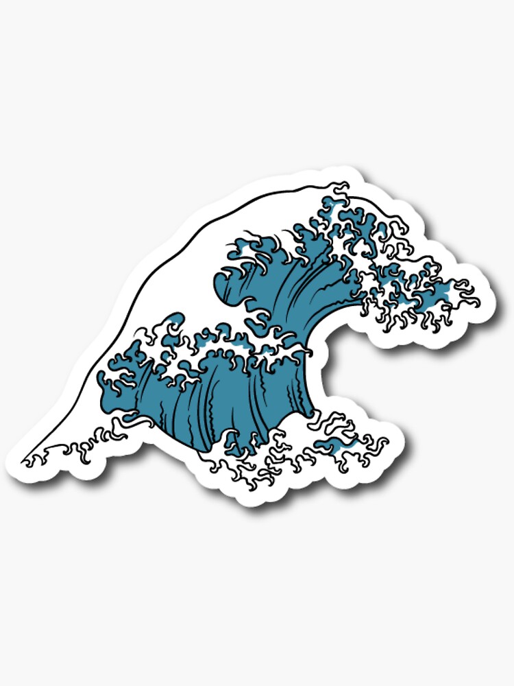"Wave Sticker " Sticker by Greta-Marie | Redbubble