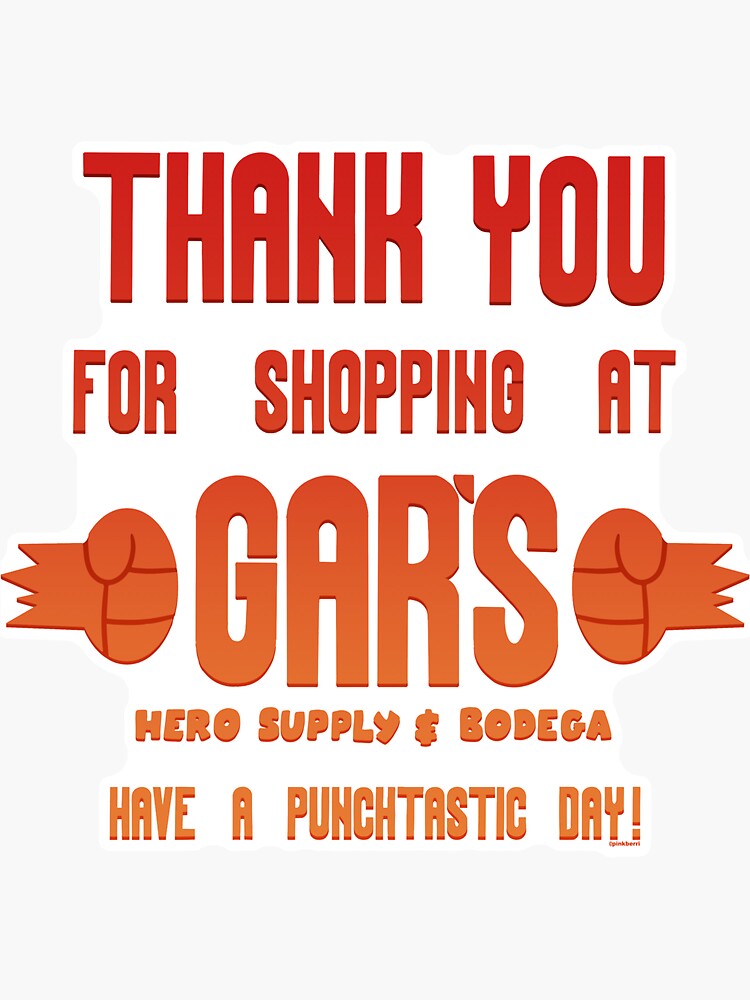 "OK KO Gars Bodega Merch!" Sticker for Sale by pinkberri | Redbubble