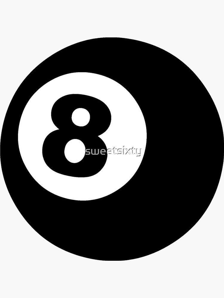 "Eight Ball" Sticker for Sale by sweetsixty | Redbubble