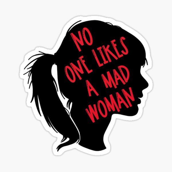 "Taylor Swift Folklore Mad Woman" Sticker by LittleBlueCat | Redbubble