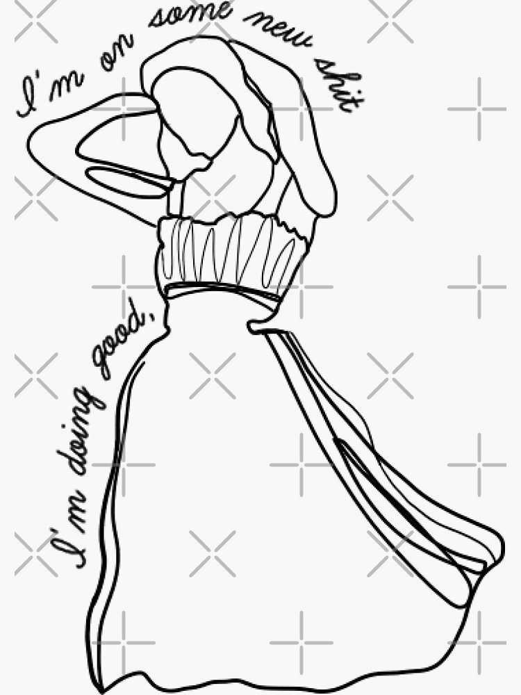 "Taylor Swift Folklore: The 1 lyrics " Sticker for Sale by Alexandra ...