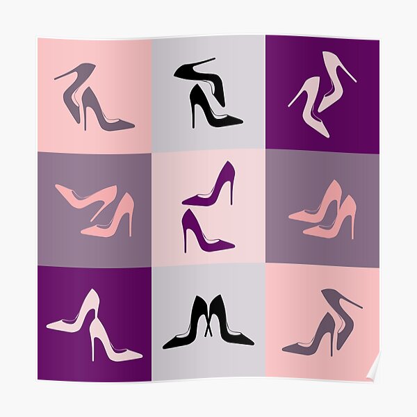 "Shoes Dancing Salsa" Poster by Shapes-Mania | Redbubble