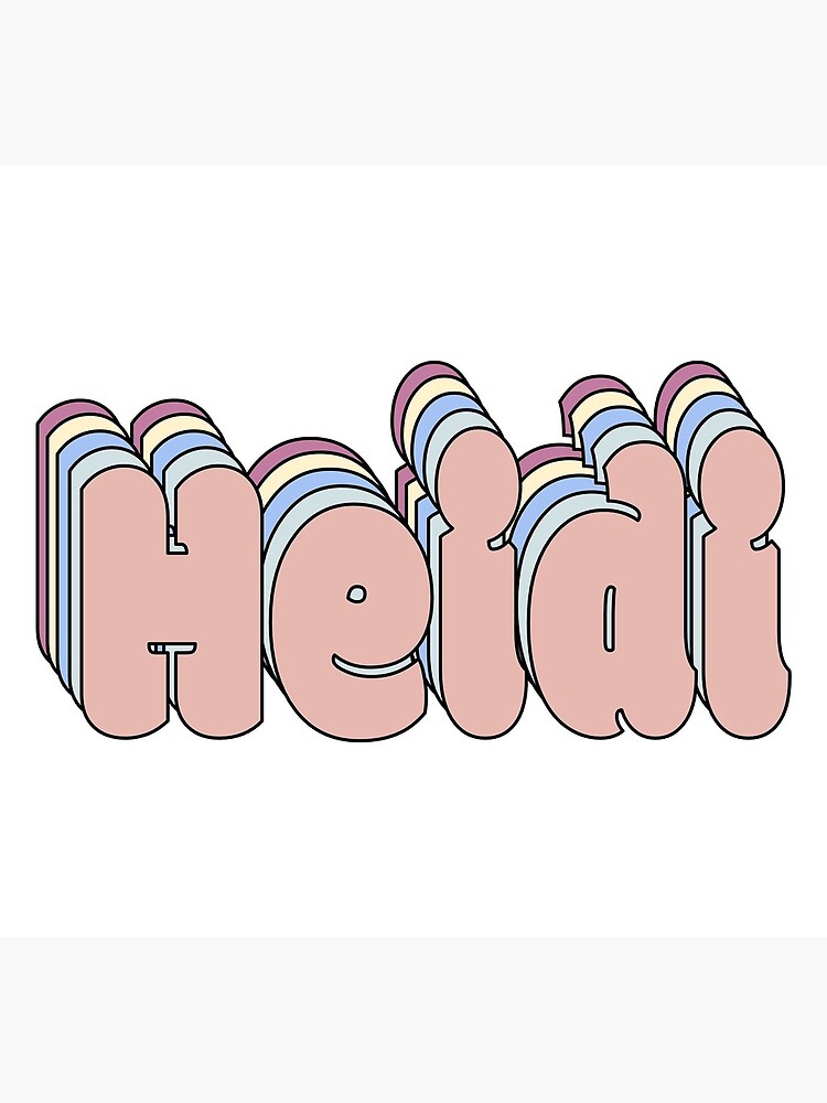 "Heidi Name " Canvas Print for Sale by ashleymanheim | Redbubble