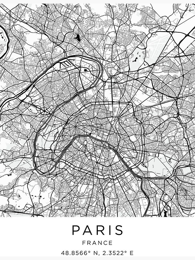 "Map of Paris" Poster by Amalfi-Apparel | Redbubble