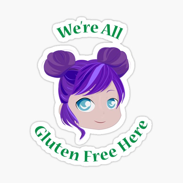 "We're All Gluten Free Here - The Aussie Coeliac" Sticker for Sale by ...
