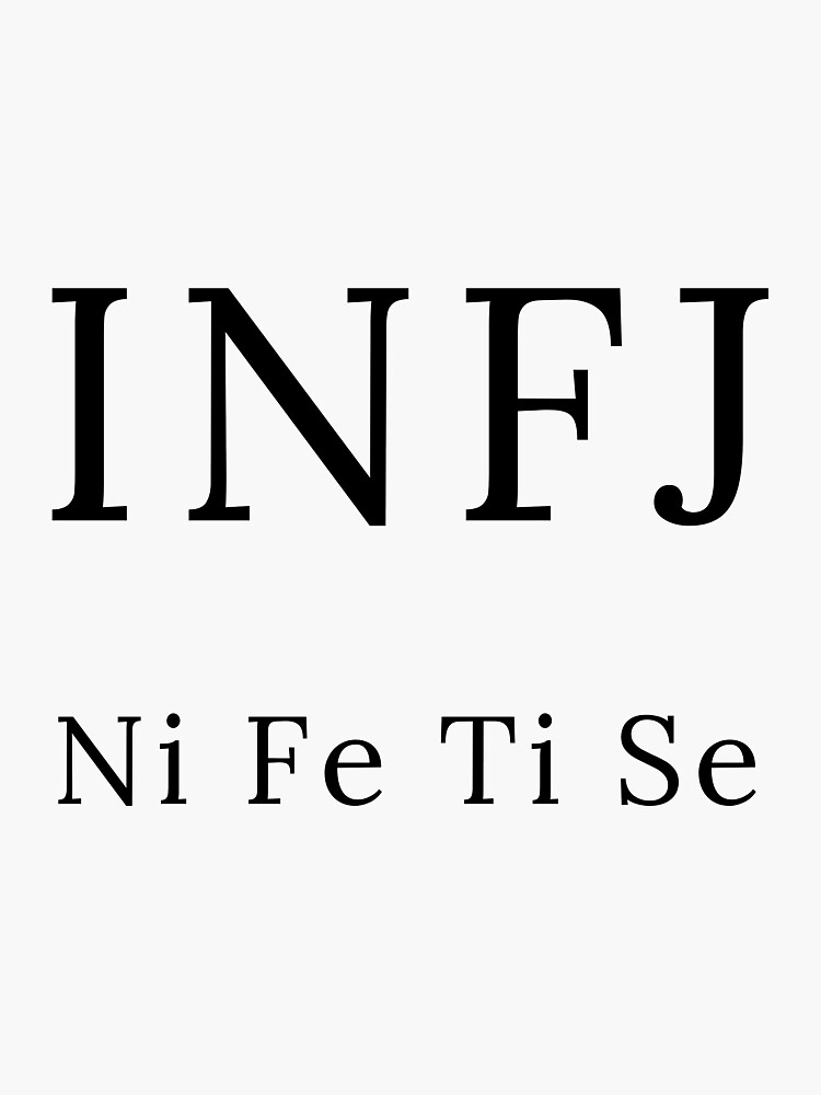 Pegatina «INFJ MBTI con funciones cognitivas» de TheGeckoKing | Redbubble