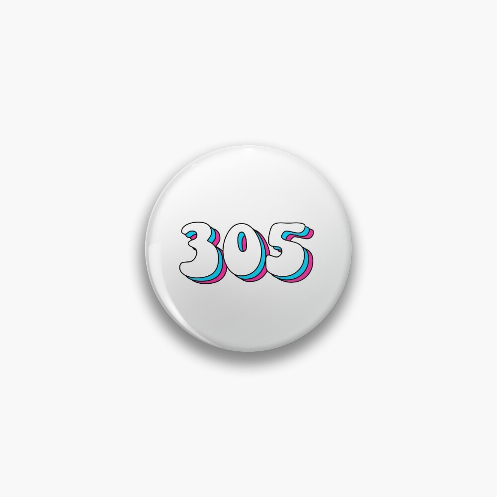 "305 Miami Vice" Sticker for Sale by Kayla Green | Redbubble