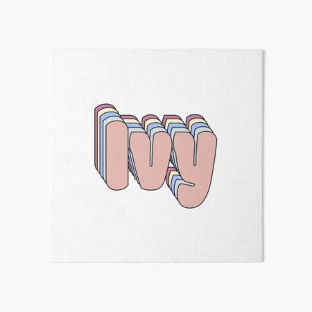 "Ivy Name " Art Board Print for Sale by ashleymanheim | Redbubble