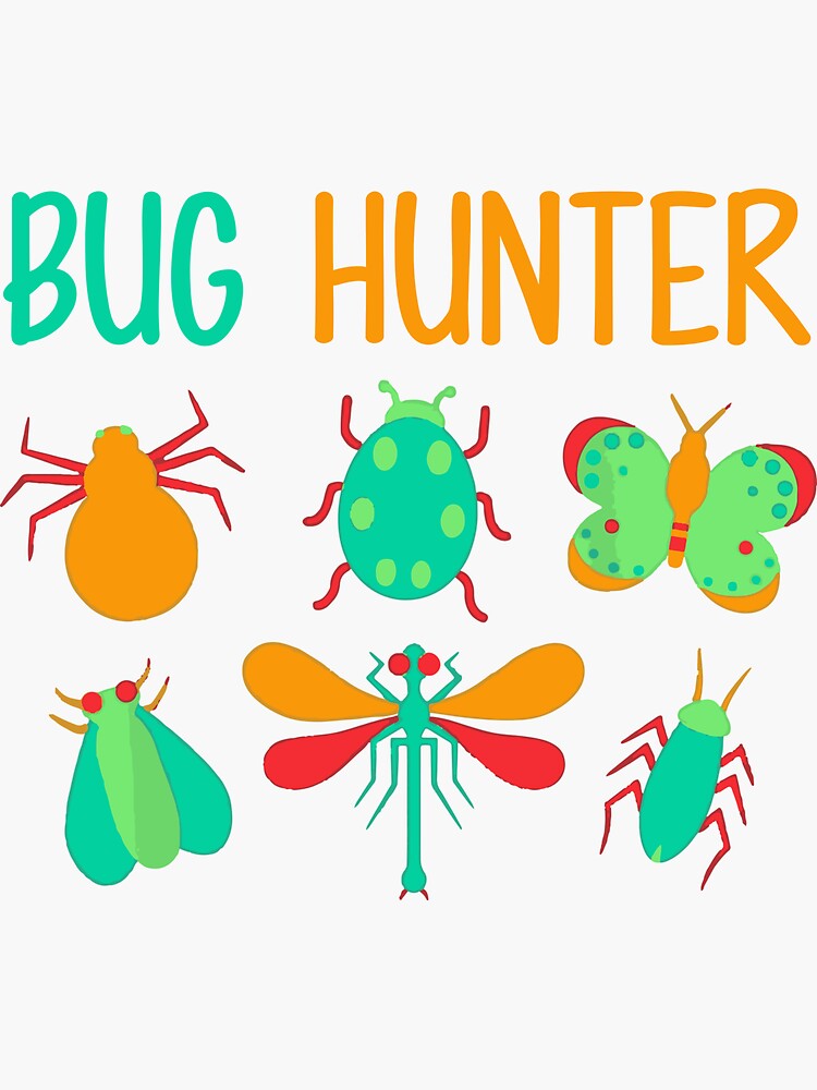 "Bug hunter" Sticker for Sale by frk52922 | Redbubble