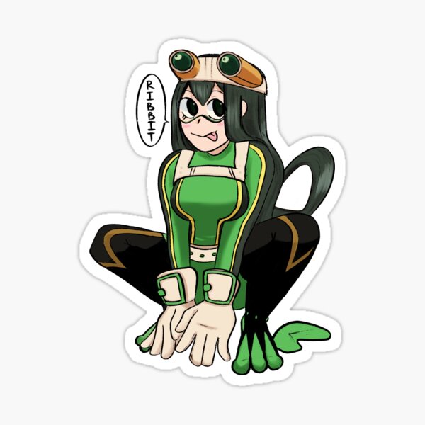 "froppy tsuyu " Sticker for Sale by kellytoe | Redbubble
