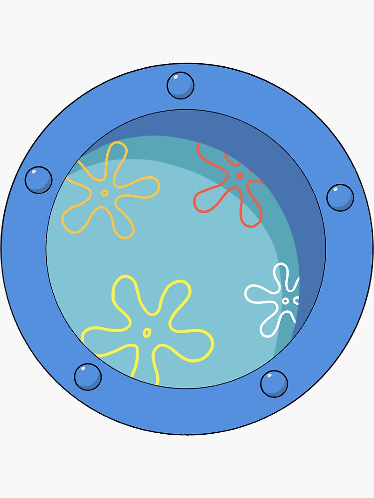 "bikini bottom window" Sticker for Sale by dotnido | Redbubble