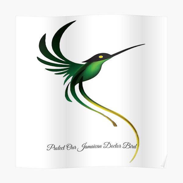 "Protect our Jamaican Doctor Bird" Poster by ChenryConcepts | Redbubble