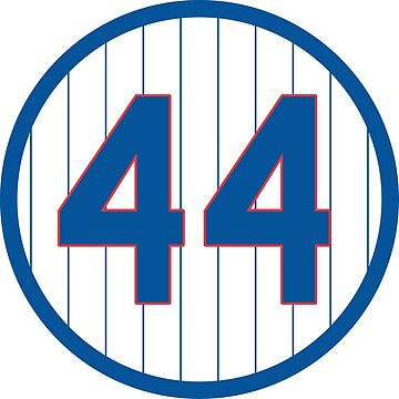 "Anthony Rizzo #44 Jersey Number" Sticker for Sale by StickBall | Redbubble