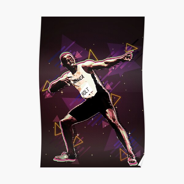 "Usain Bolt" Poster by dekuuu | Redbubble