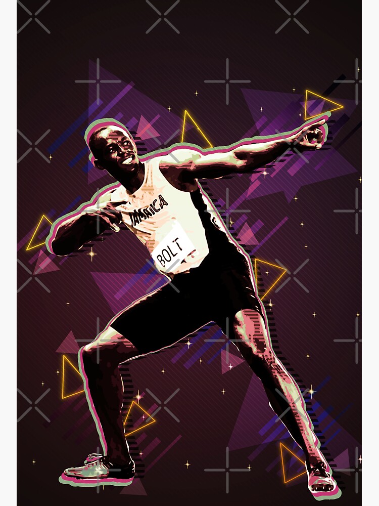 "Usain Bolt" Sticker for Sale by dekuuu | Redbubble